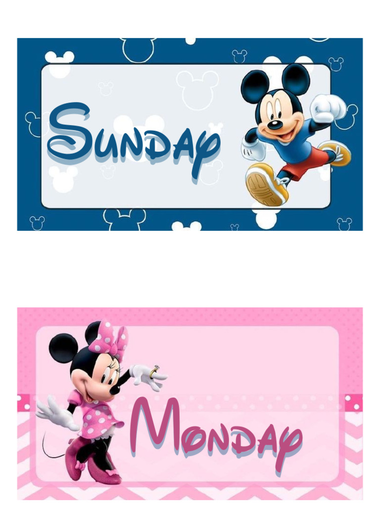 Disney Days of The Week - 20240701 - 212853 - 0000 | PDF