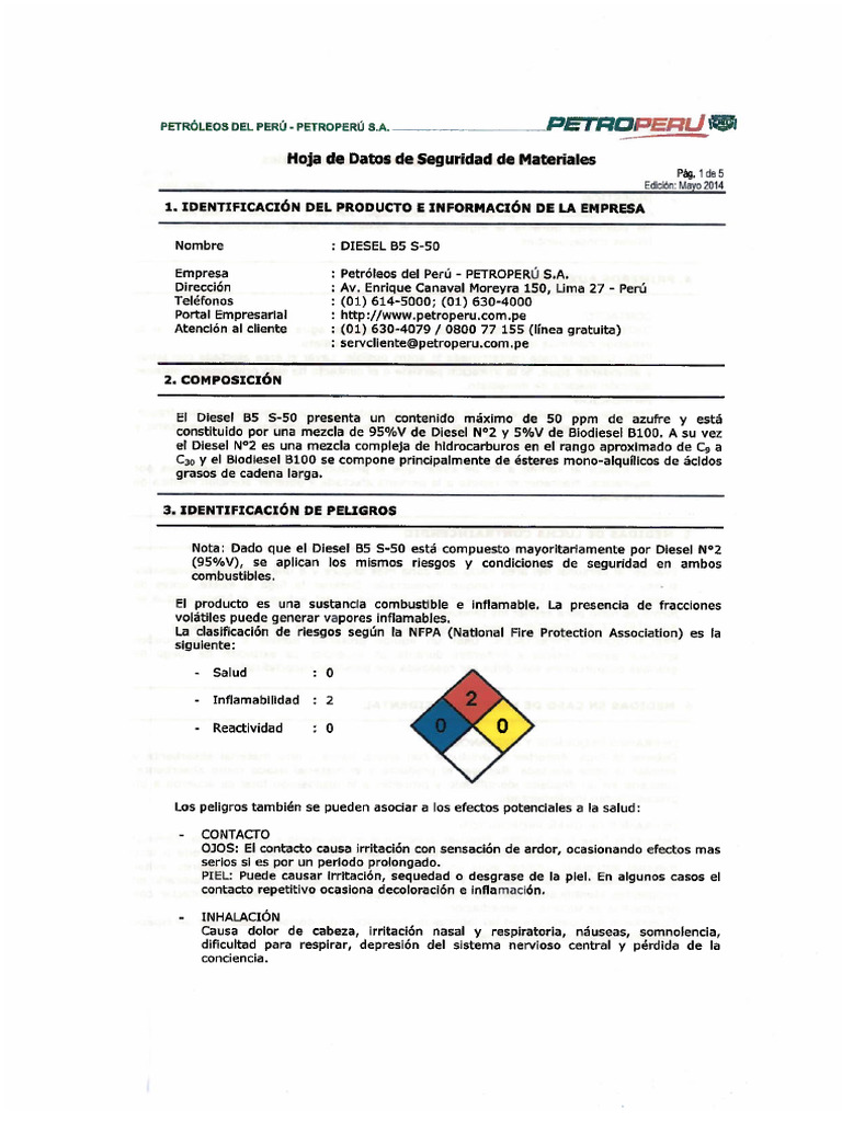 Diesel B5 S-50 | PDF