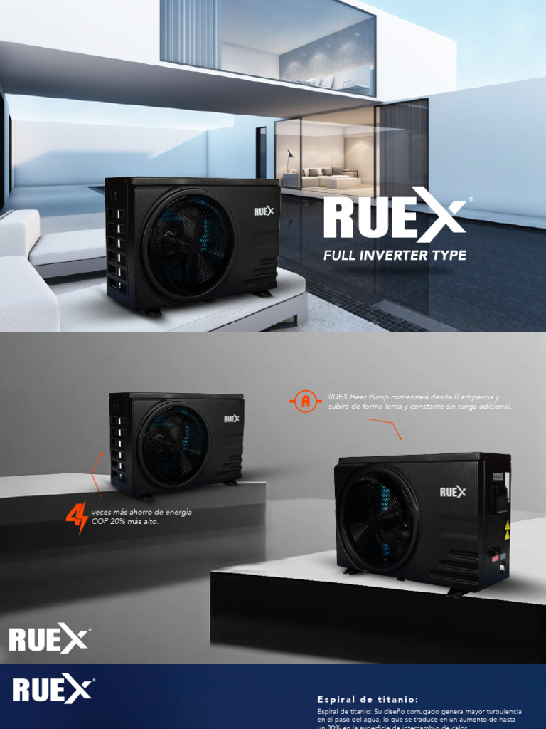 Ficha - Tecnica - Bomba - Ruex Heatpump | PDF | Uso eficiente de ...