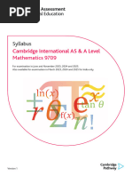 A2 Maths Syllabus 2026 | PDF | Mathematics | Statistics