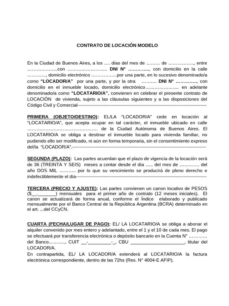 Documento Contrato Modelo2 | PDF | Bancos