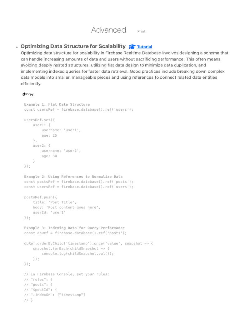 GoogleRealtimeDB Advanced | PDF | Databases | Information Retrieval