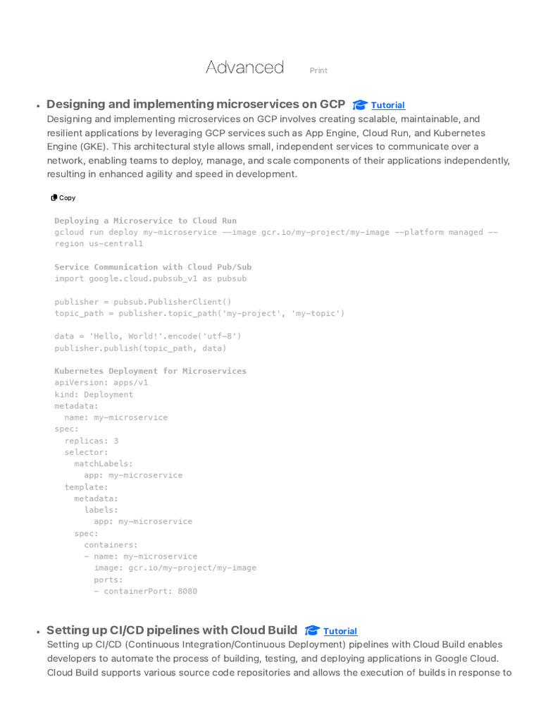 GoogleCloudFlatform Advanced | PDF | Cloud Computing | Backup
