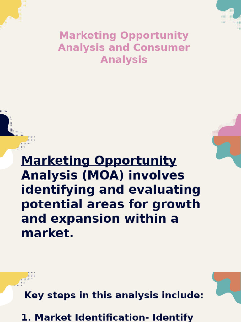 Marketing Opportunity Analysis and Consumer Analysis | PDF | Marketing ...