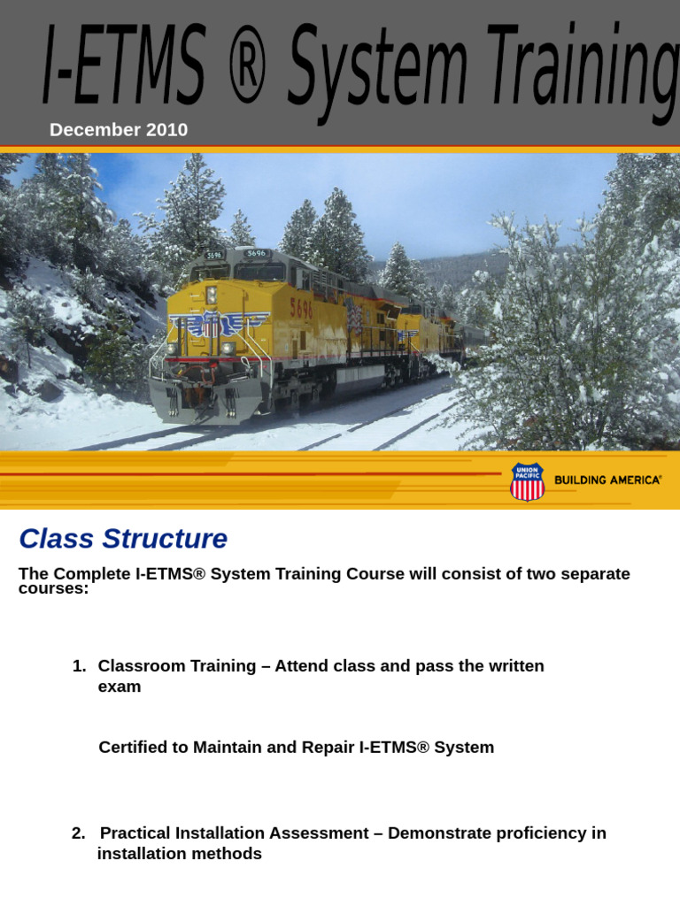 1 - I-ETMS Overview 05-07-2011 | PDF | Rail Transport | Transport