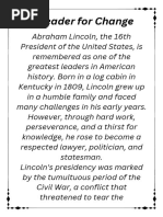 Abraham Lincoln Quiz | PDF