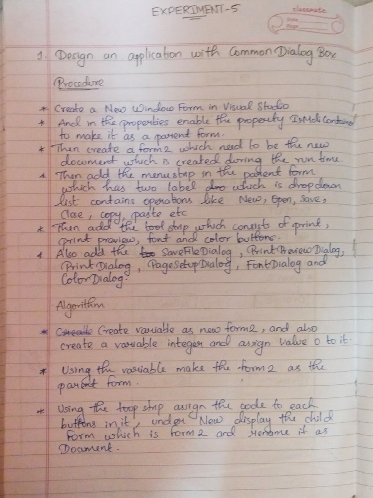 Experiment 5 Observation | PDF