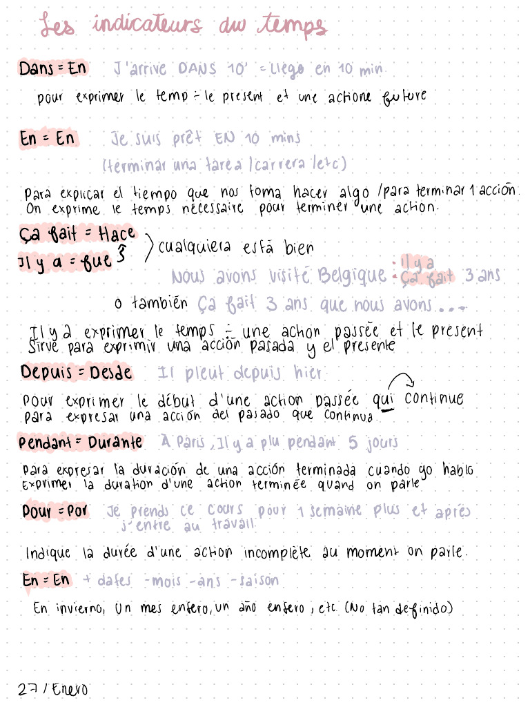 Indicateurs du temps | PDF