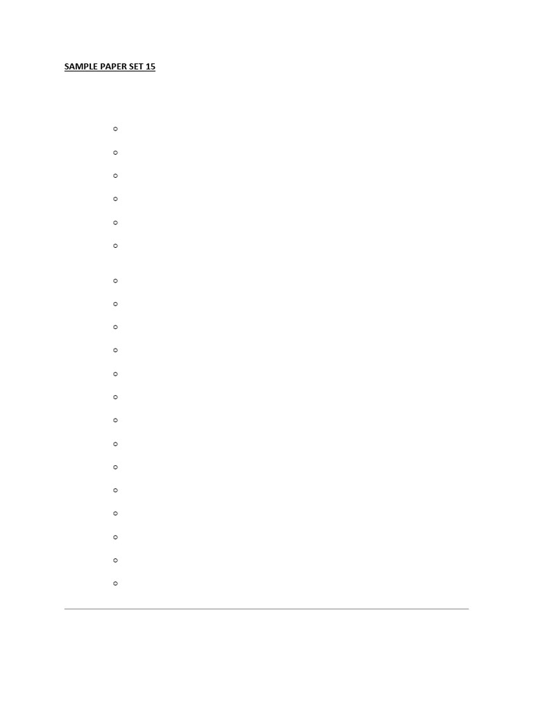 Solutions Sample Paper Set 15 | PDF | Economies
