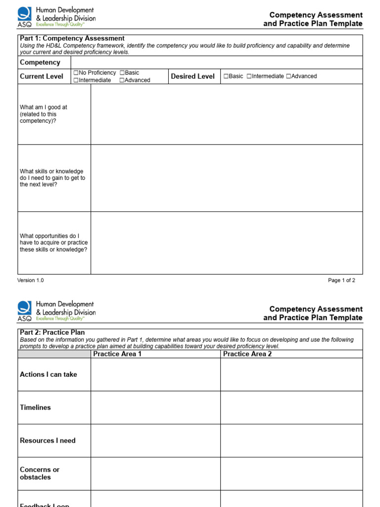 Competency Assessment | PDF
