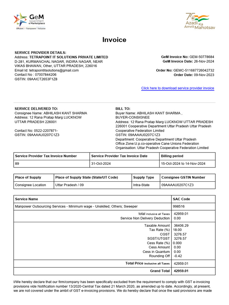 Si9sSWV1MkNlQU9Ba1puV3hldFlUZz09_invoice | PDF | Taxes | Invoice