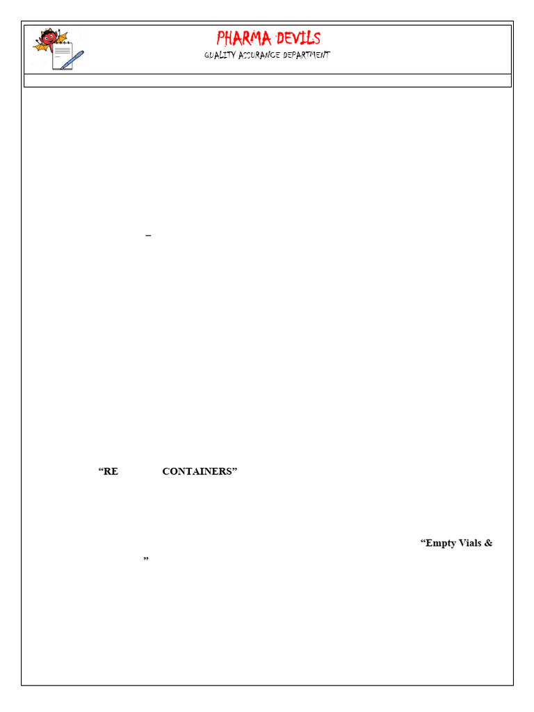 In-Process Rejection Handling SOP | PDF