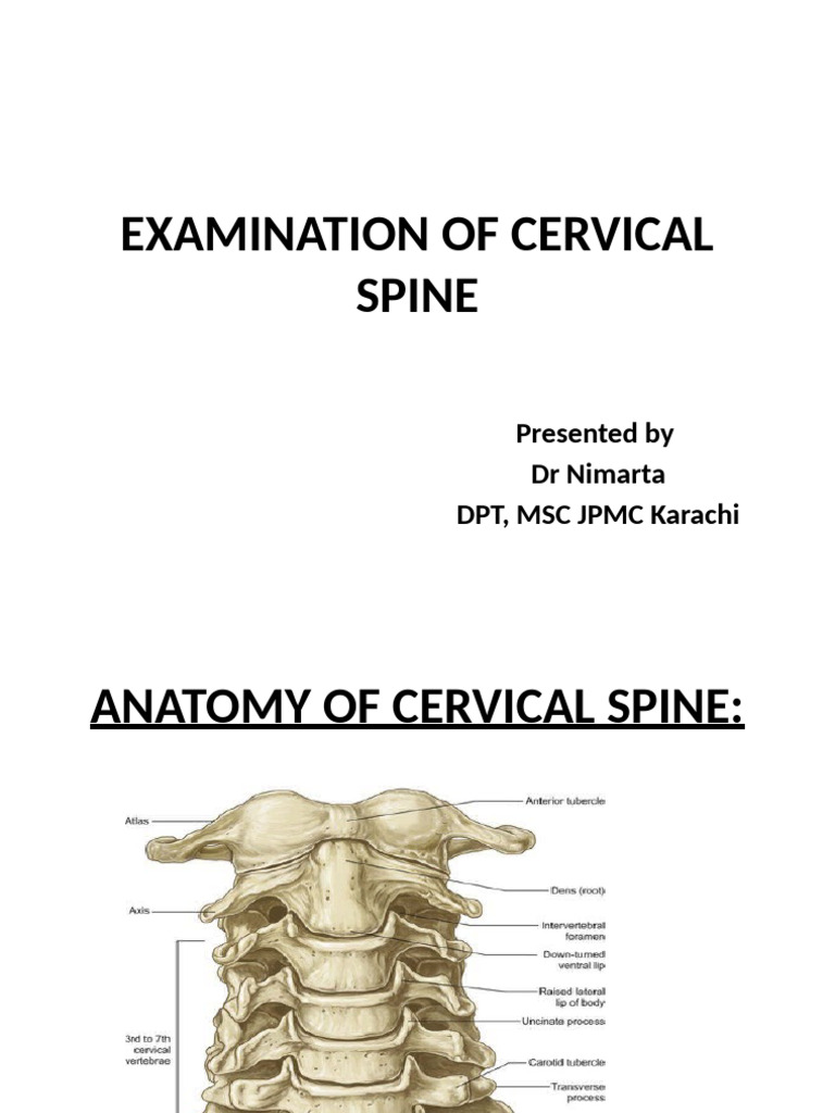 Cervical Spine Disorders and Tests | PDF | Medical Specialties | Neurology