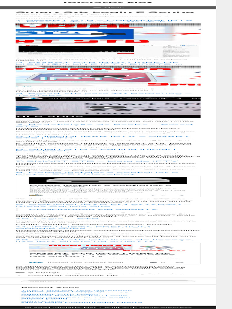 Login e Senha para Smart STB | PDF | Aplicativo para celular | Sistema ...