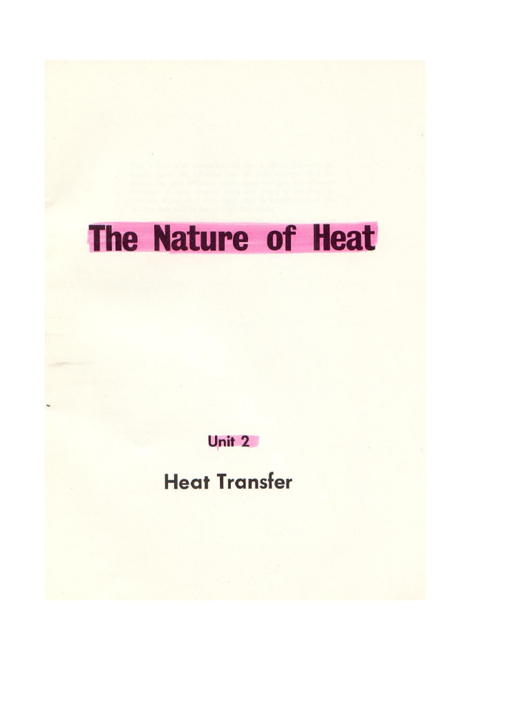 Heat, Unit 2 | PDF