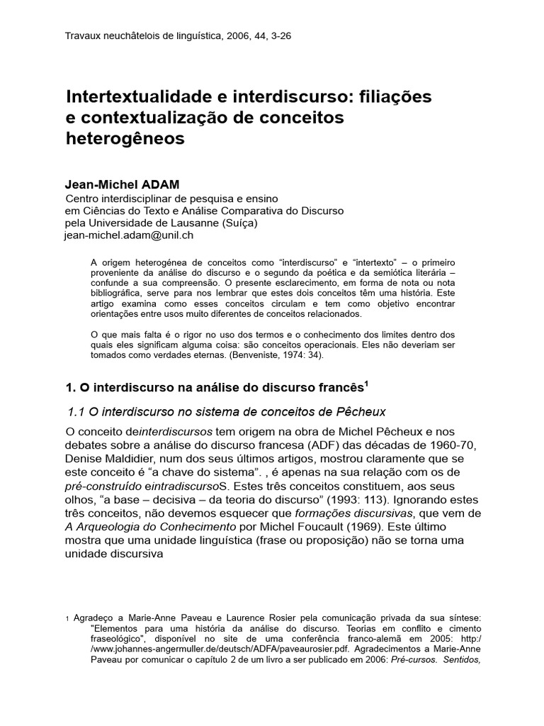 Cópia traduzida de TRAD. 2006_Jean-Michel Adam_Intertextualité et ...