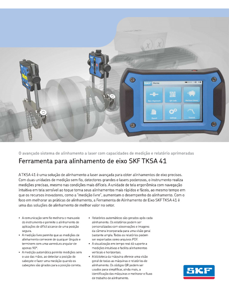 SKF - Tksa41 - Alinhador de Eixos A Laser | PDF