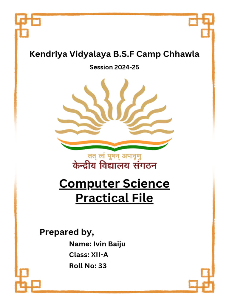 White Orange Minimalist Frame Paper Document | PDF