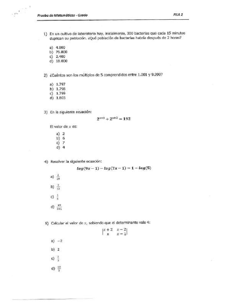 Examen 2023 Fila 2 | PDF