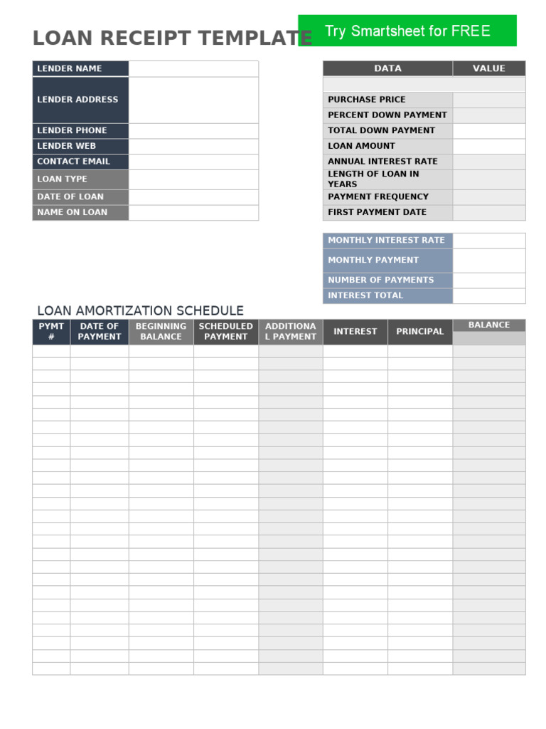 IC Loan Receipt 11304 - WORD | PDF