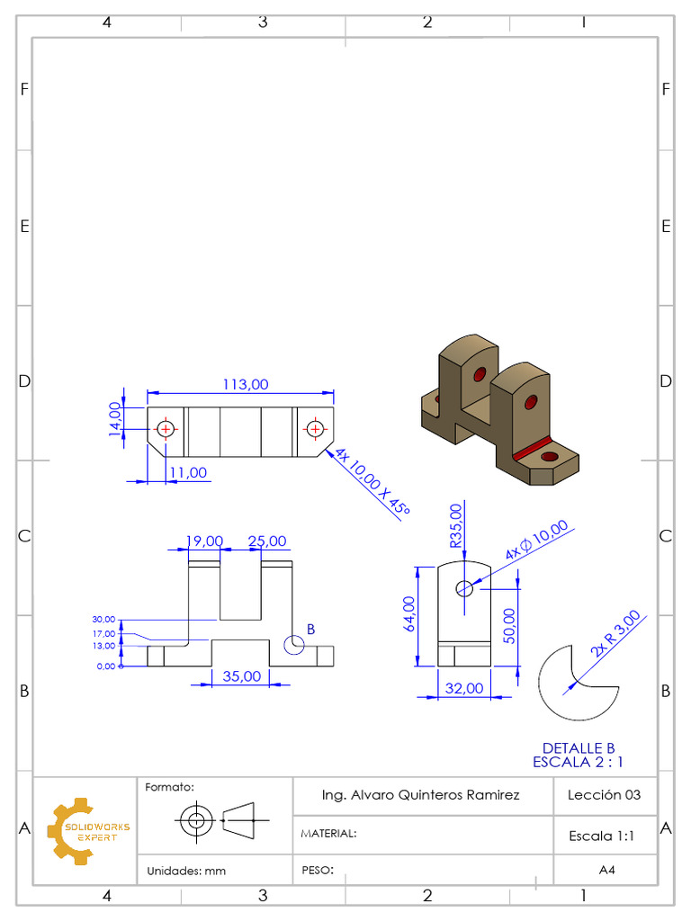 Ejercicio 5 - SolidWorks | PDF