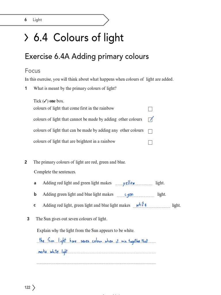 Understanding Light and Color Mixing | PDF | Light | Color