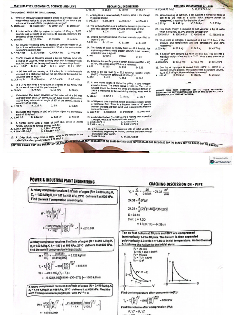 CE7 and PIPE DISCUSSION | PDF