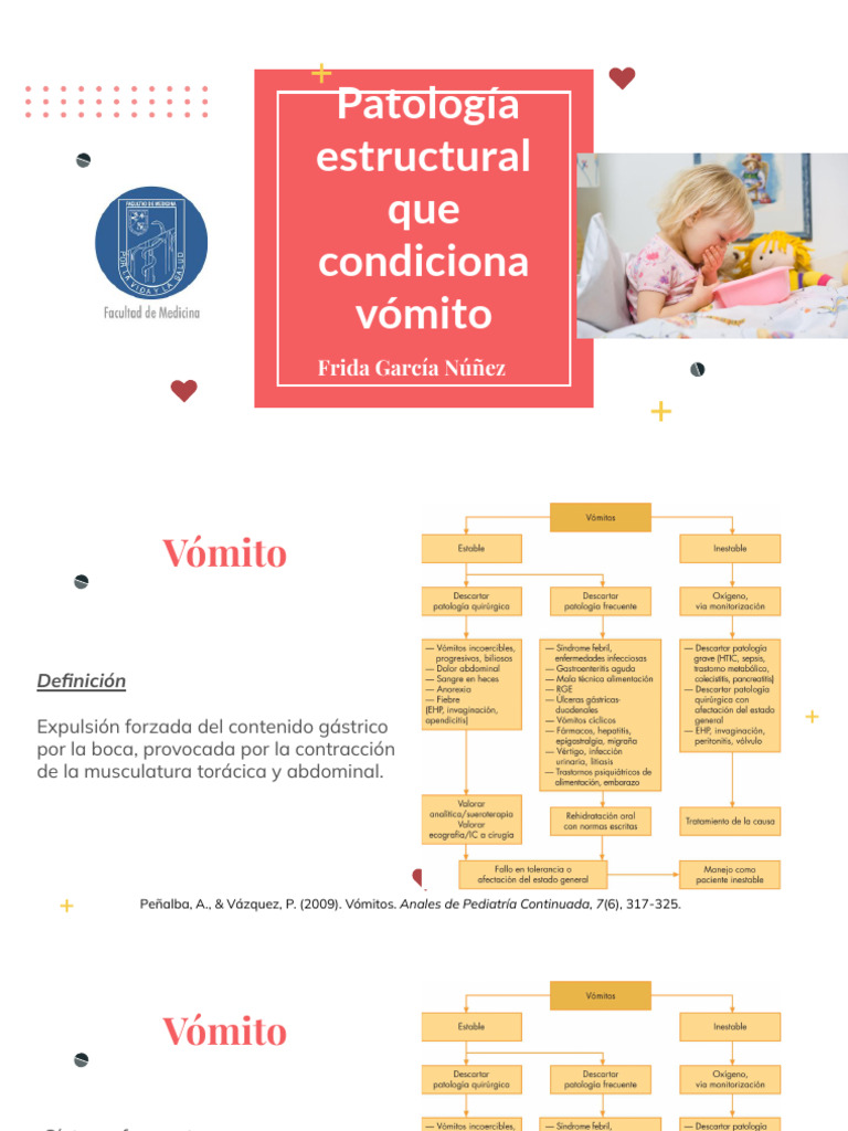 Patología Estructural Que Condiciona Vómito. | PDF | Vómitos | Estómago