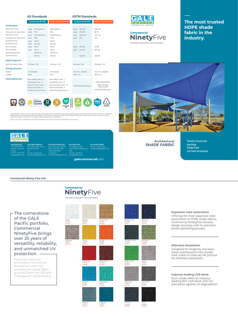 Shade Fabric Specification and Waranty | PDF | Textiles | Legal Liability