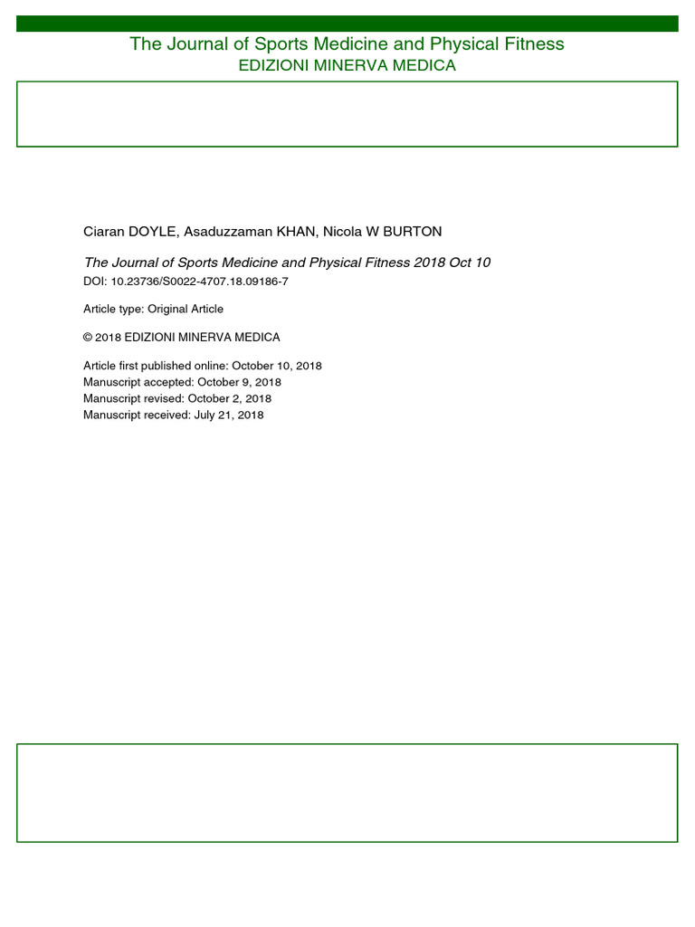 Reliability and Validity of Self-Administered Arabic Version of The Global Physical Activity ...