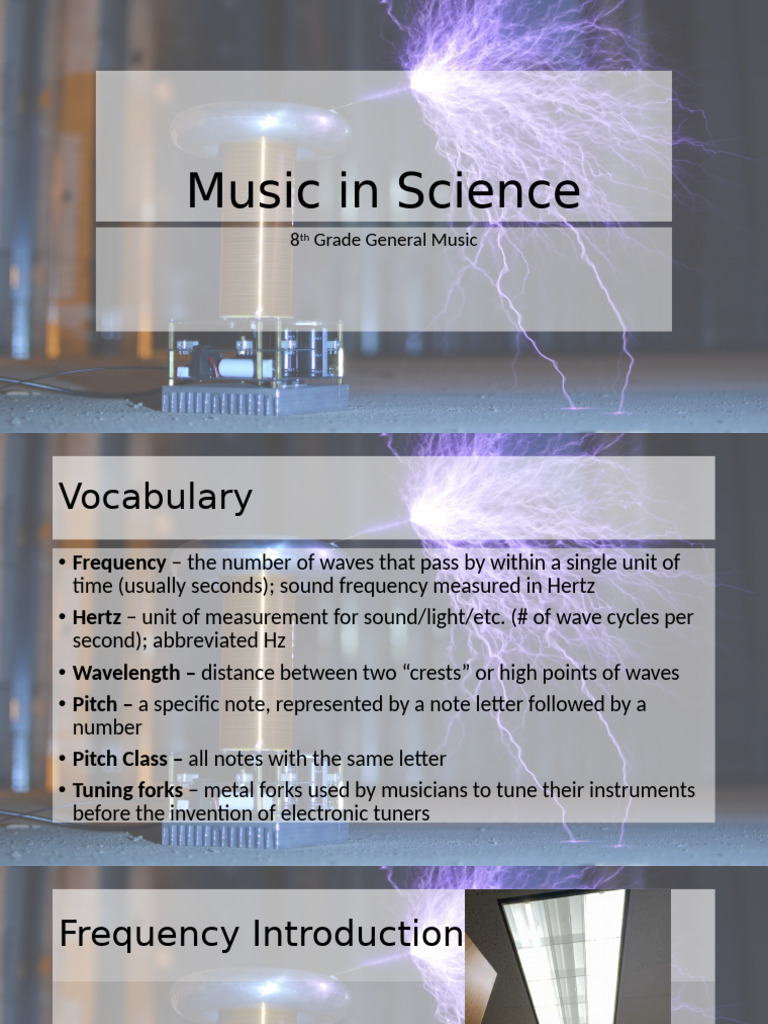 Music in Science | PDF | Nikola Tesla | Frequency