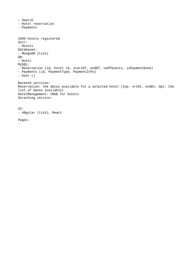 Hotel Reservation System Overview | PDF