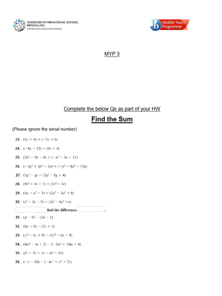 Factorization Homework Assignment | PDF