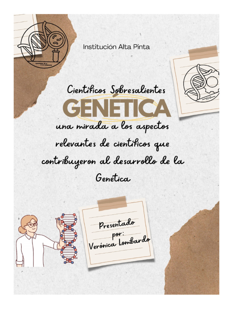 Pioneros de la Genética y Citogenética | PDF | James Watson | Francis Crick