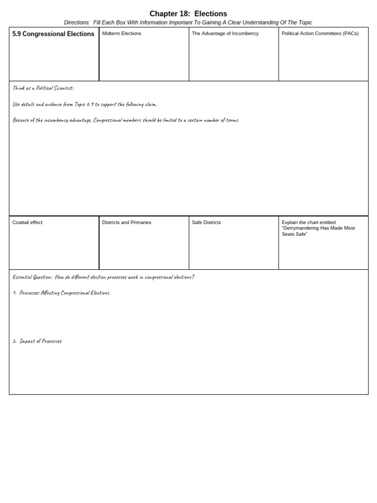 5.9 AMSCO AP Government Reading Guide | PDF