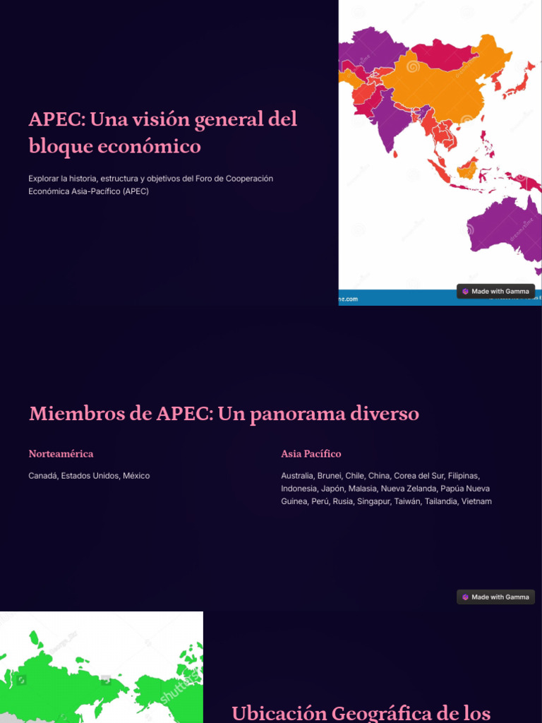 APEC Una Vision General Del Bloque Economico | PDF