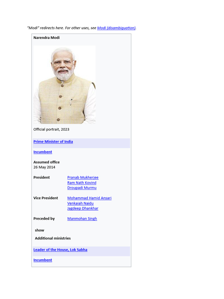 narendramodi | PDF | Narendra Modi | Bharatiya Janata Party