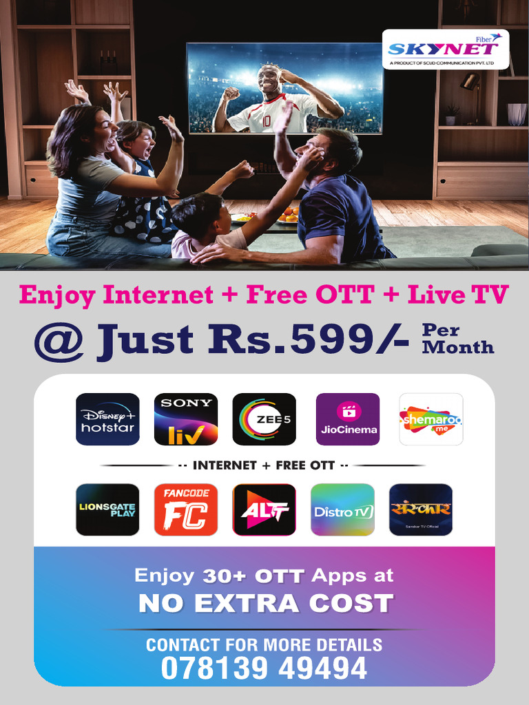 Skynet OTT New Plans | PDF