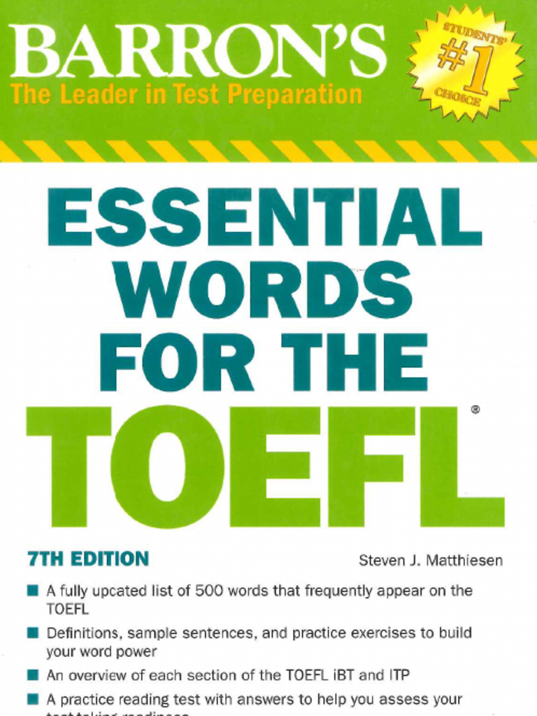 Essential Words For The TOEFL-1 | PDF