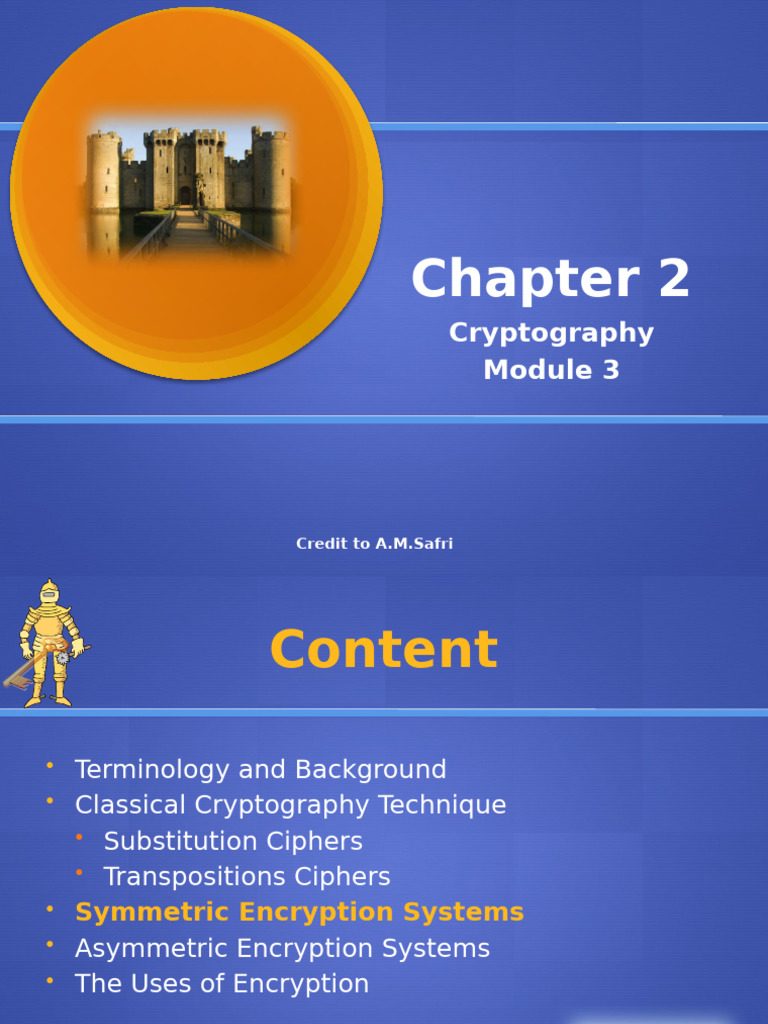 Chapter2-Cryptography-Module 3 V1dip | PDF | Public Key Cryptography | Key (Cryptography)