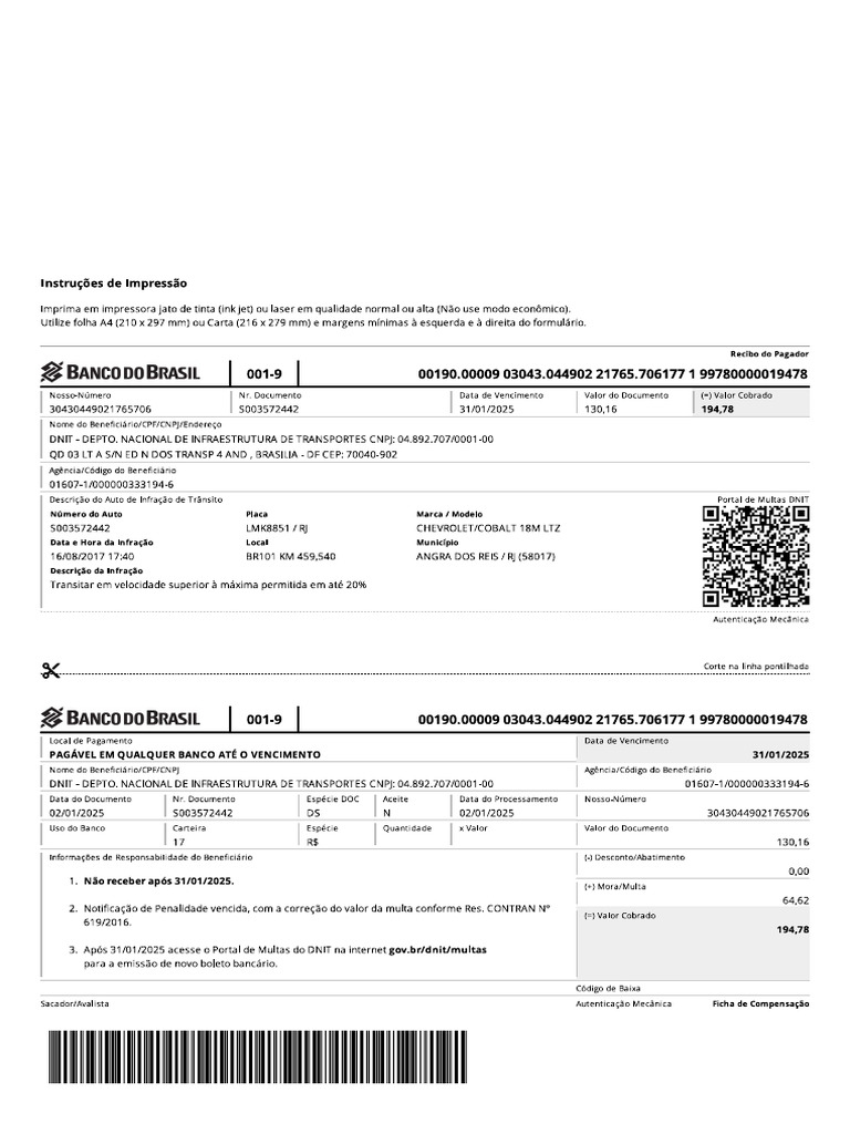 b1a0f057a681 Boleto Multa | PDF