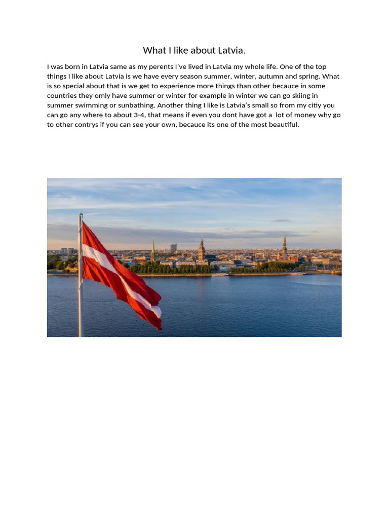 What I Like About Latvia | PDF