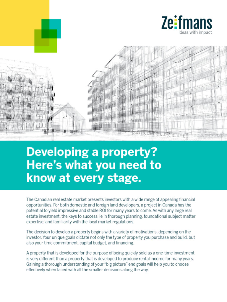 Zeifmans_6StagesLandDev_FINAL | PDF | Mortgages | Loans