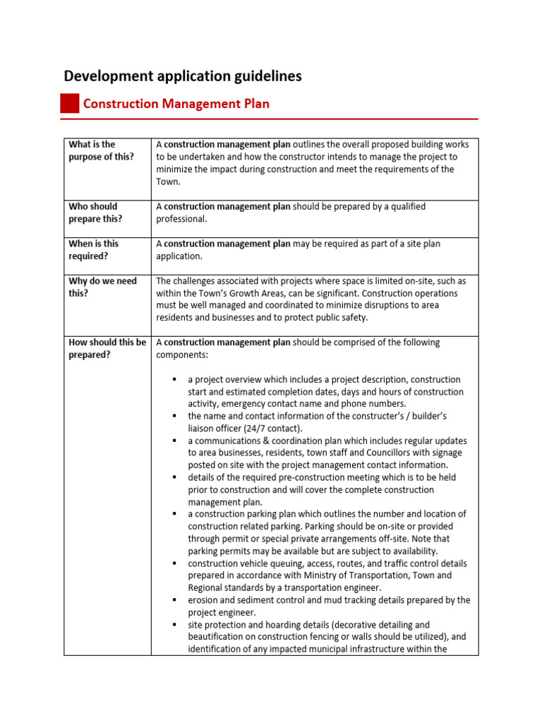 Planning Dag Tran Construction Management Plan | PDF | Air Pollution ...
