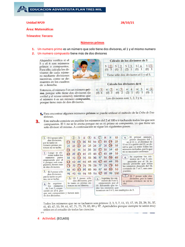 Unid29 Factores Primos | PDF