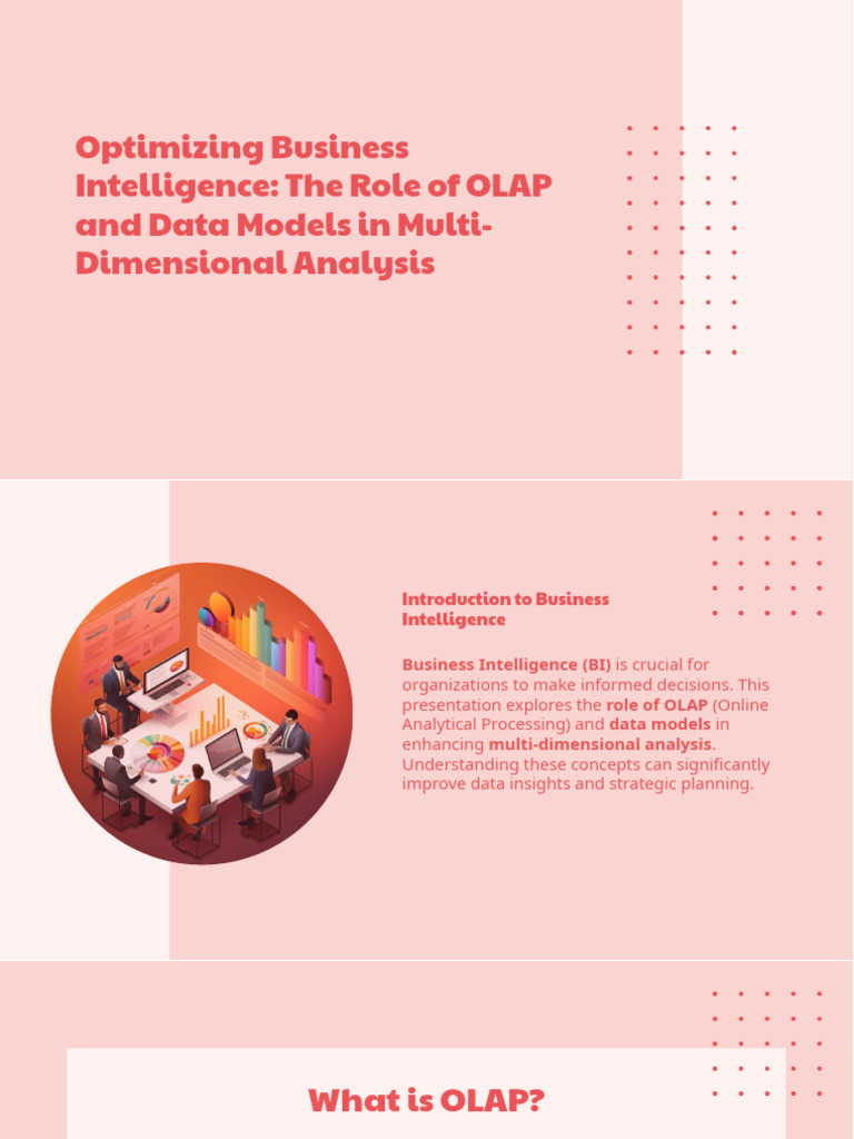 Data Models, Role of OLAP, Tools in BI Architecture, OLAP Operation On Multi Demensional Data ...