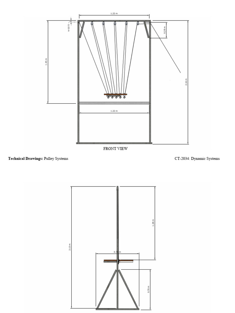 Pulley System Technical Drawings | PDF