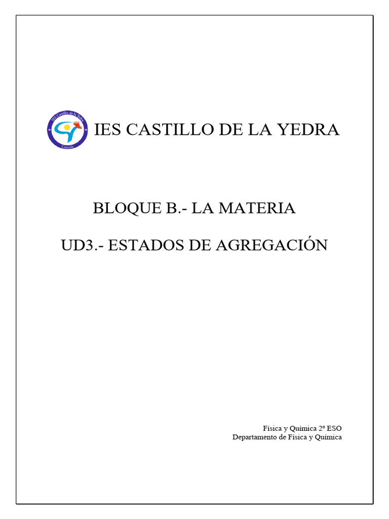 Estados de Agregación de la Materia | PDF | Gases | Pascal (Unidad)