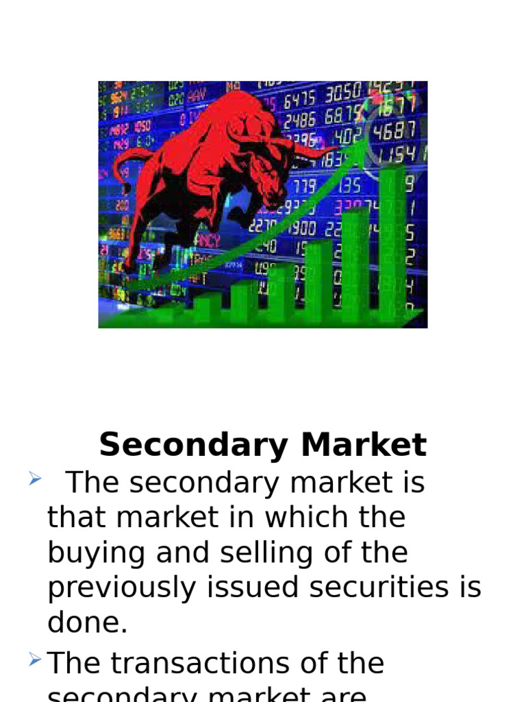 Secondary Markets | PDF