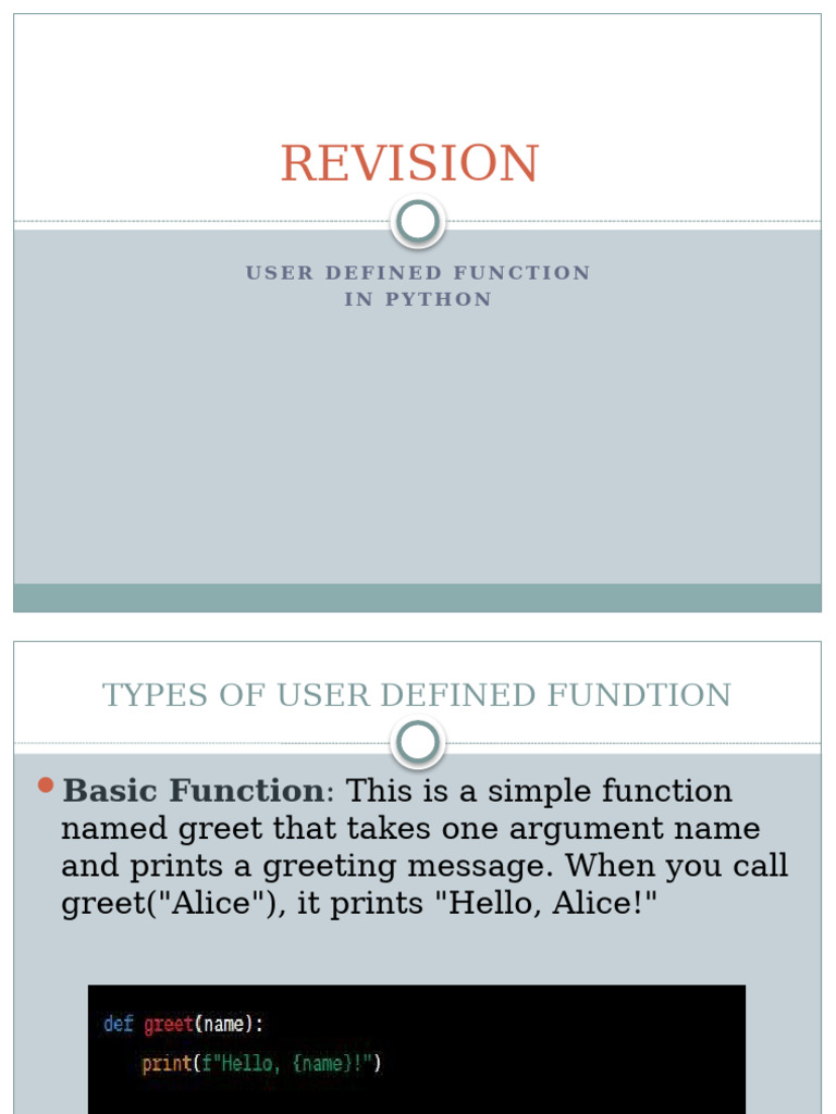 Revision User Defined FN | PDF | Anonymous Function | Parameter (Computer Programming)